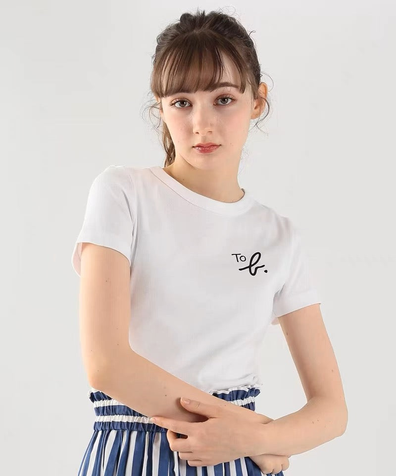 Agnes b to b logo tee – Aimeebabe