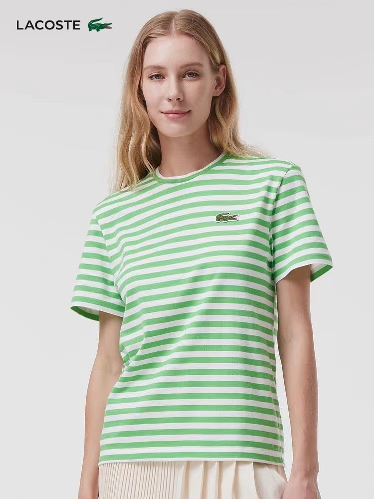 韓國Lacoste 間條logo tee – Aimeebabe