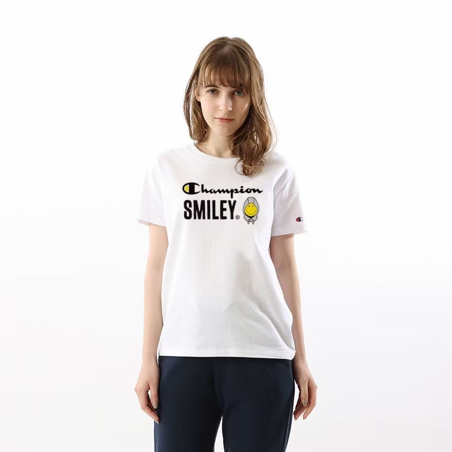 Champion x smiley logo pattern 50th 紀念tee – Aimeebabe