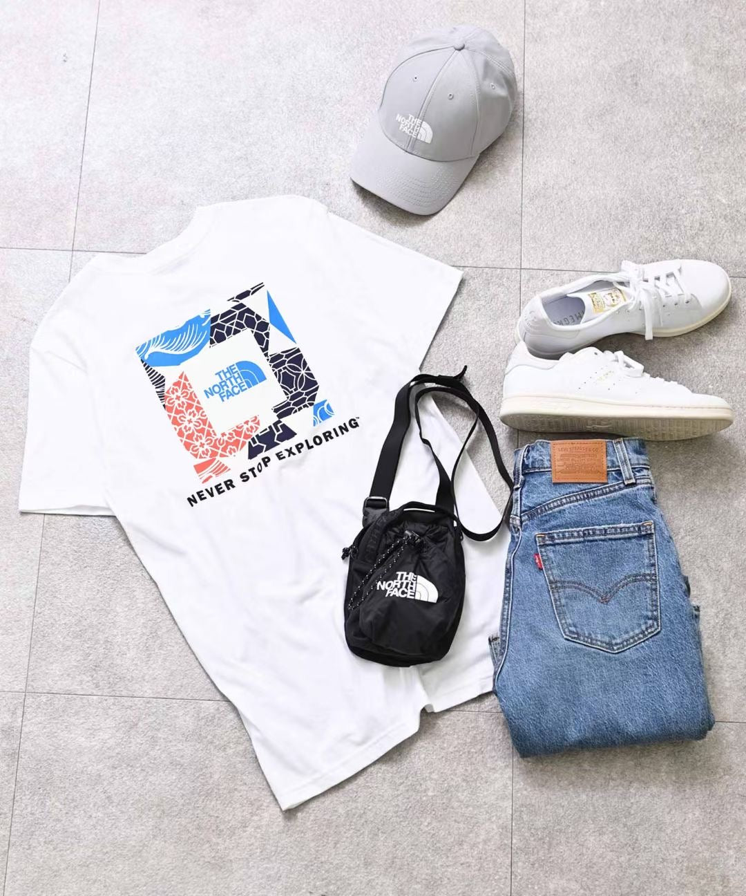 TNF 圖形pattern tee – Aimeebabe